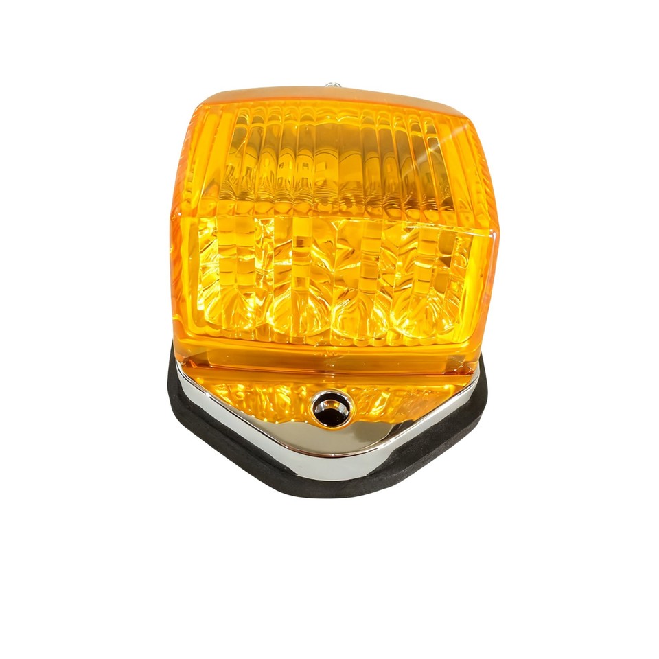 34 LED Amber Chrome Cab Marker Roof Lights for Peterbilt Kenworth Semi ...