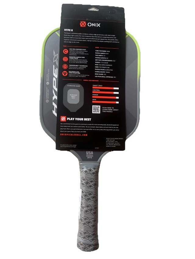 Onix Hype X Performance Pickleball Paddle New 14mm Green NW146 | eBay