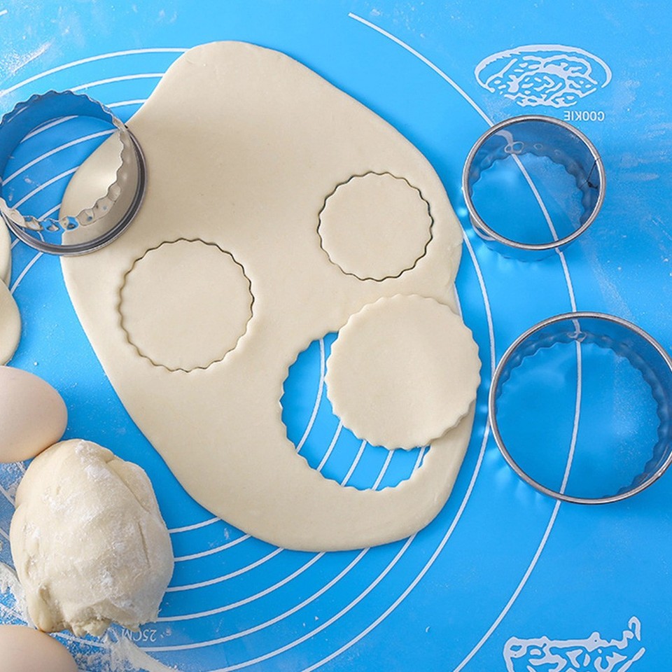 6Pcs Round Teeth Shape Dumpling Wrapper Cutters Stainless Steel ...