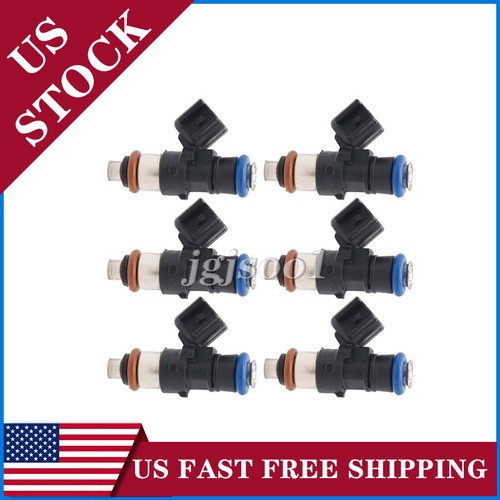 6Pcs Fuel Injectors 0280158233 For 11-17 Chrysler Dodge Ram Jeep 3.6L ...