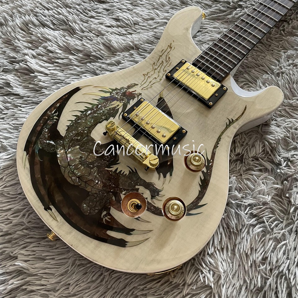 Dragon Electric Guitar SE Custom Solid Body Rosewood Fretboard Gold ...