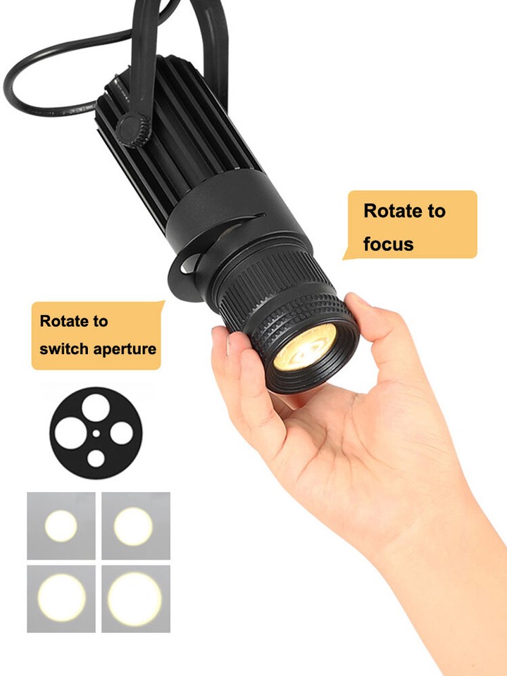 LED COB Ceiling Light Picture Spotlight Focus Lamp Adjustable Aperture ...