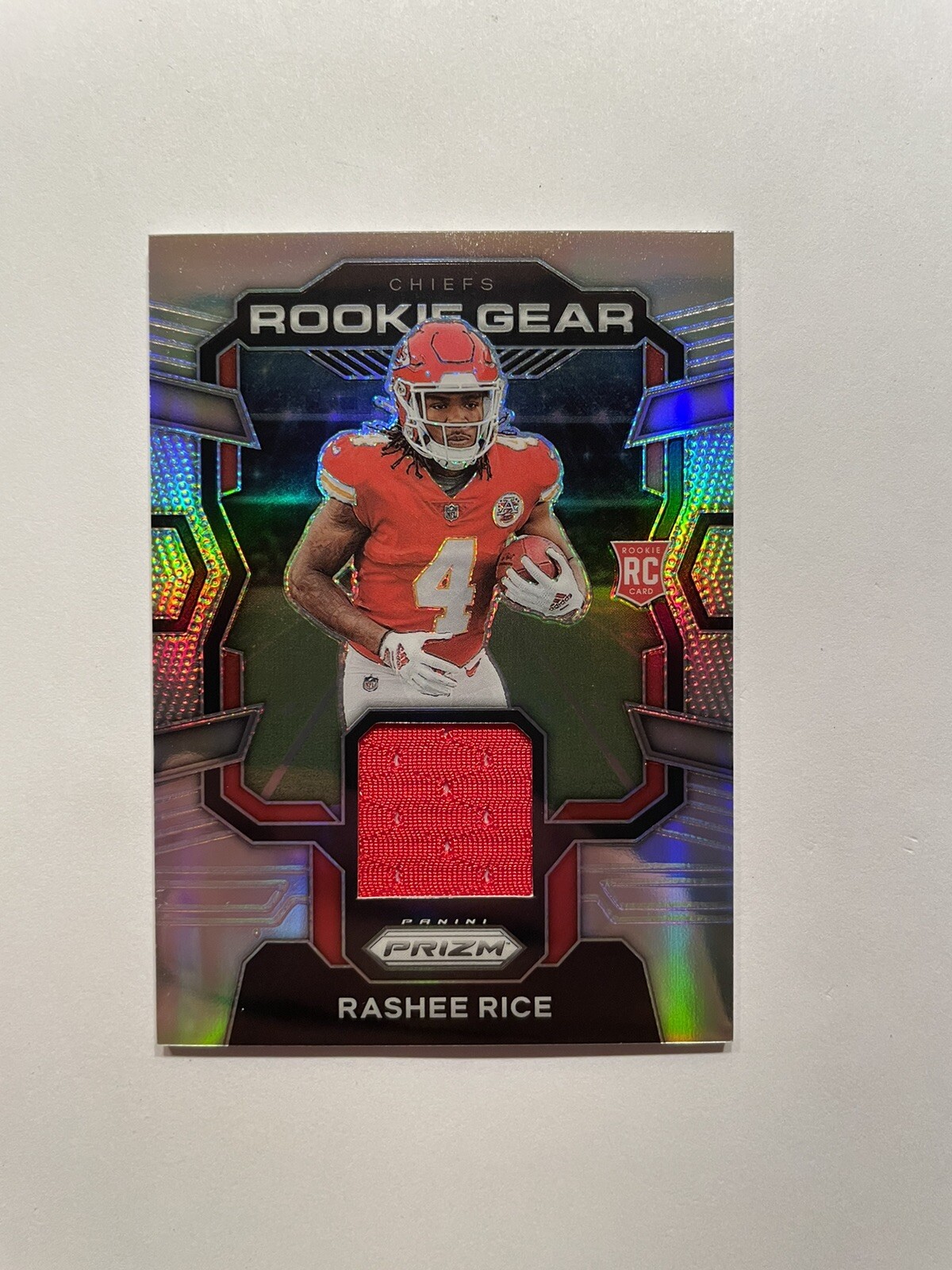 Rashee Rice 2023 Panini Prizm Rookie Gear RC Silver Premier Jersey #RG ...