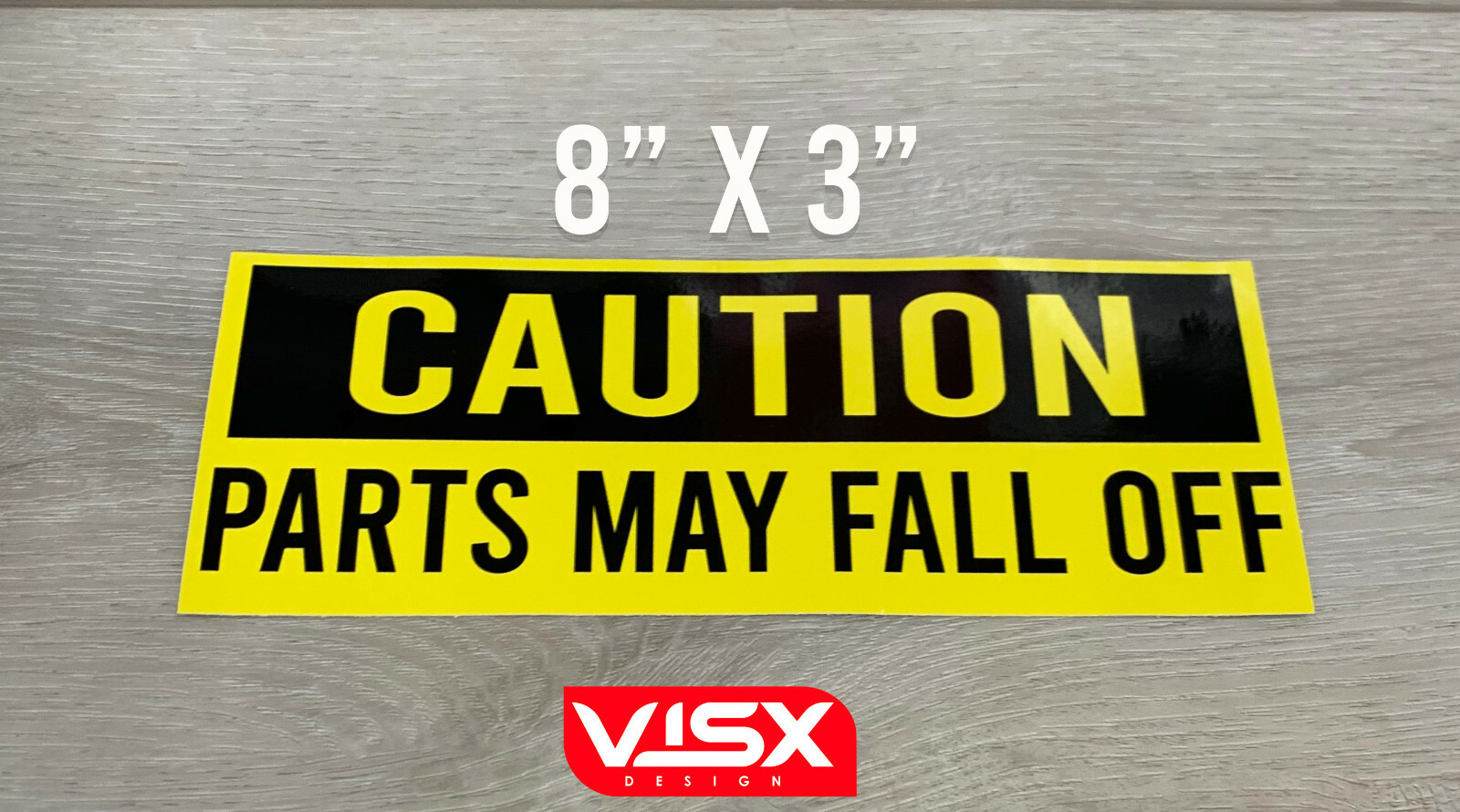 Caution Parts may fall off Bumper Sticker funny tailgate truck warning ...