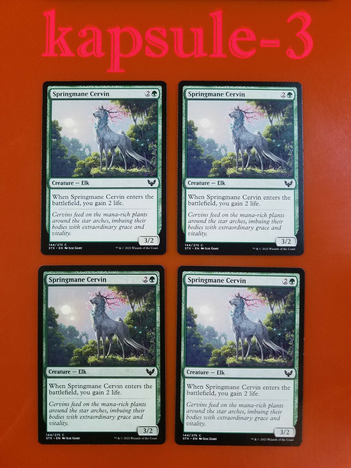 4x Springmane Cervin | Strixhaven School of Mages | MTG Magic Cards | eBay