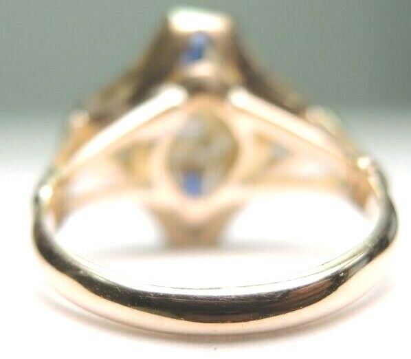 Antique Art Deco Engagement Platinum 17K Yellow EGL USA Ring Size 6 UK ...