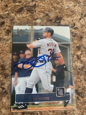 Eric Munson Signed 2003 Upper Deck Auto Detroit Tigers # 348 | eBay