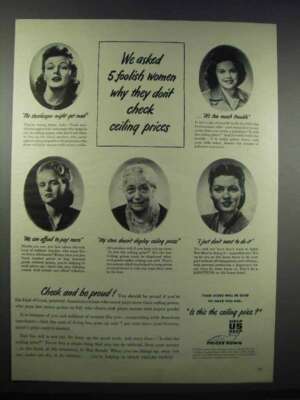 1944 War Advertising Council Ad - Check Ceiling Prices | eBay