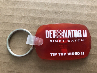 Vintage DETONATOR II NIGHT WATCH Tip Top Video Ring Keychain 1995 New ...