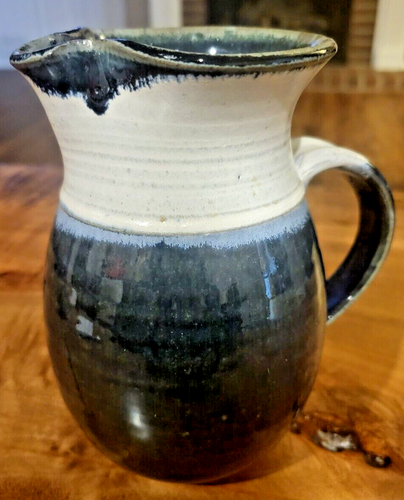 Artisan Crafted Stoneware Pottery Pitcher Two Toned Pour Spout not ...