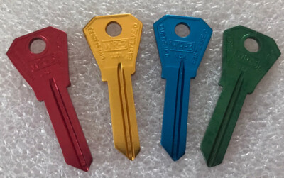 4-pcs WR-3 Anodized Aluminum Curtis Key Blanks USA bin[r3] | eBay
