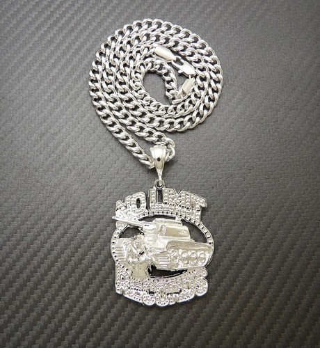 Hip Hop NO LIMIT RECORDS Pendant 6mm 24", 30" Cuban Chain Necklace ...