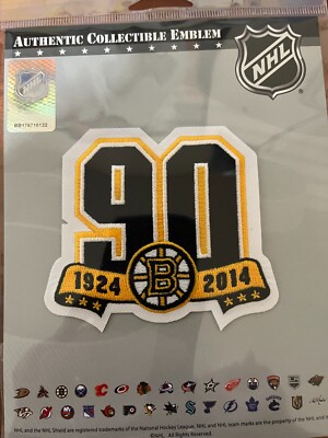 2014 NHL BOSTON BRUINS JERSEY PATCH 90TH ANNIVERSARY STANLEY CUP FINAL ...