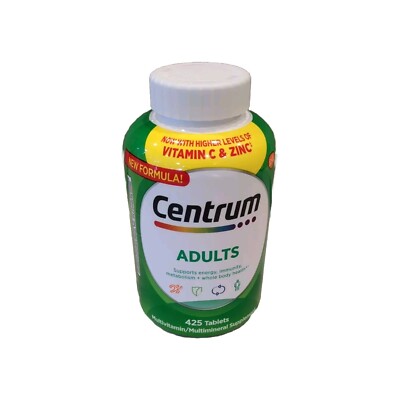 Centrum Adults Multivitamin 425 Tablets EXP. 12/2024 New | eBay