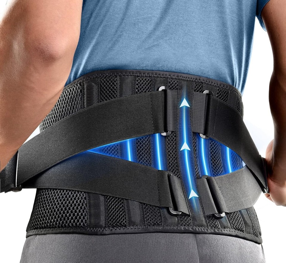Ultimate Lower Back Support Adjustable Brace with Lumbar Stabilization ...