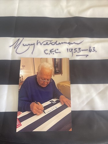 MURRAY WEIDEMAN PERSONALLY SIGNED INSCRIBED COLLINGWOOD JUMPER HOF ...