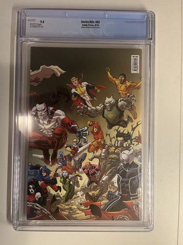 Invincible Issue 60 (italian Variant 32) Wrap Around Cover Cgc 9.8 1/1 ...