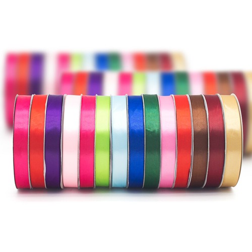 Double Faced Sided Satin Ribbon Low Price 100 Yards Multiple Color ...
