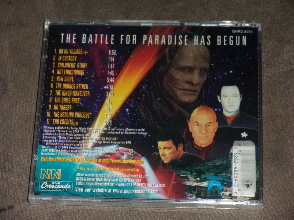 Star Trek: Insurrection Soundtrack Jerry Goldsmith (CD, 1998) sealed | eBay