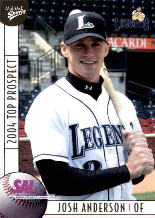 2004 South Atlantic League Top Prospects Multi-Ad #1 Josh Anderson ...