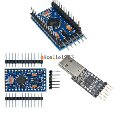 Pro Mini atmega328 3.3V 8M Compatible +CP2102 USB 2.0 to UART TTL ...