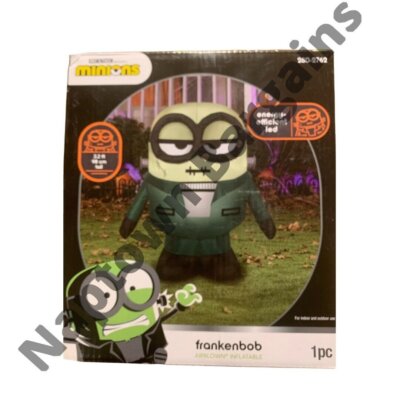 Illumination Halloween Minions Yard Inflatable - Frankenbob - 3.2ft ...