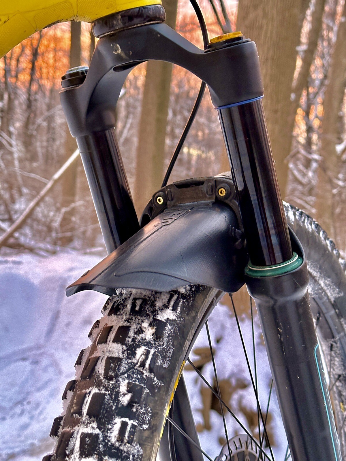 BOQS Mudguard For Ohlins RXF38 DH38 RXF36 Evo M.2 27.5” 29” MTB ...