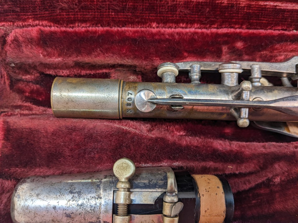 Vintage Easy Play Metal Clarinet American Musical Band Instrument Case ...