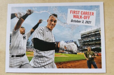 AARON JUDGE 2022 TOPPS FIRST CAREER WALK-OFF October 3, 2021 | eBay