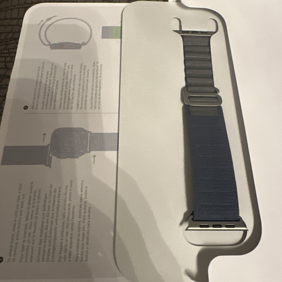 Apple Alpine Loop Band for Watch Ultra/Ultra 2 - Blue Medium Size M ...