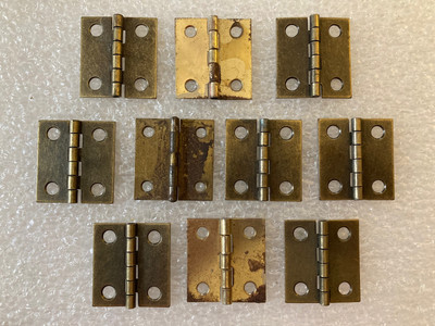 Vintage Small Metal Hinges 1-3/8 x 1-1/2 - Lot of 10 | eBay