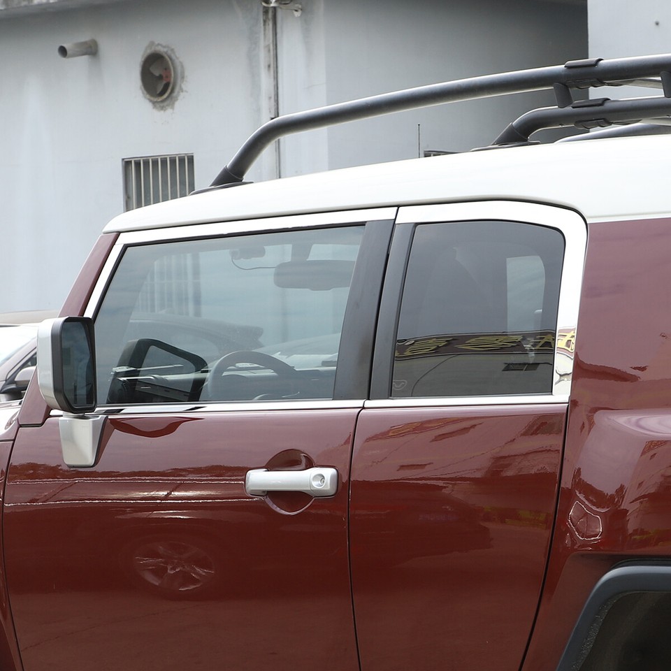 For Toyota FJ Cruiser 2007-2021 Window Molding Trim Strip Stainless ...