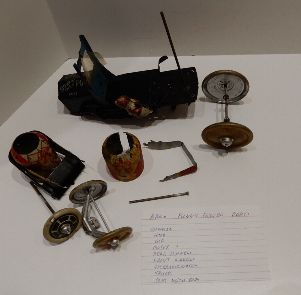 VIintage 1920'S MARX Tin FUNNY FLIVVER WHOOPEE ECCENTRIC Car For Parts ...