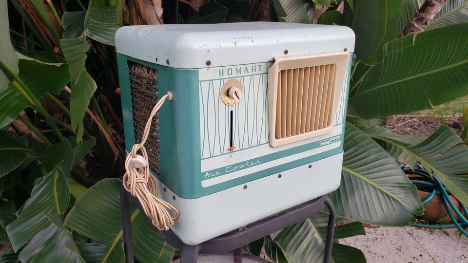 RARE Antique Vintage Electric Fan HOMART AIR COOLER Air Conditioner A/C ...