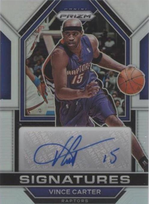 2022-23 Panini Prizm - Signatures Vince Carter #SIG-VCA Silver Prizm ...