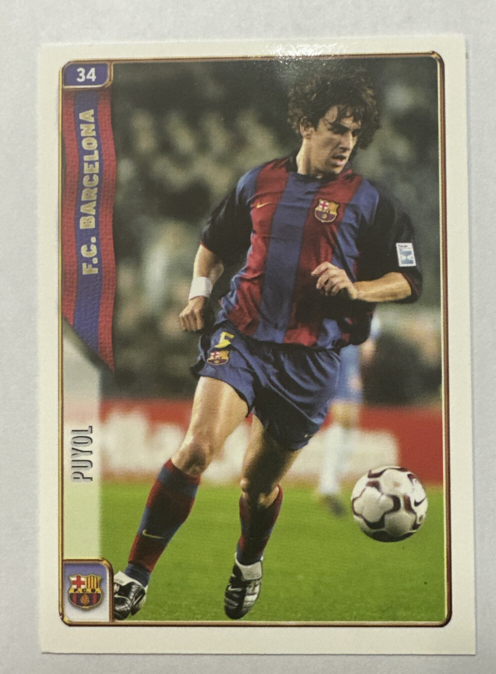 CARLES PUYOL 34 - FCB BARCELONA -MUNDICROMO FICHAS DE LA LIGA 2005 CARD ...