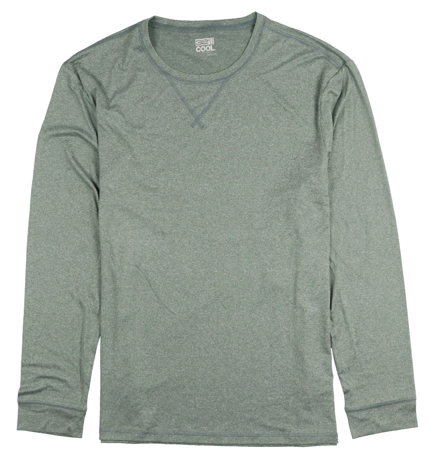 32 DEGREES Cool Crewneck Long Sleeve Pajama Shirt Large Heather Green (8 Shirts) | eBay