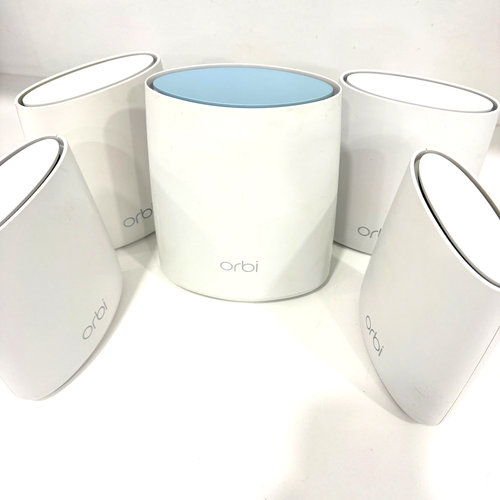 Netgear Orbi Router (RBR40) + 5 Satellites (RBS20) With Power Cords And ...