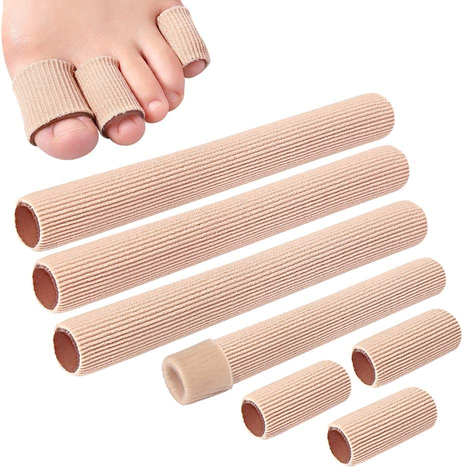 5 Pcs Toe Tubes, Toe Cushion Tube Soft Gel Corn Pads Protectors Relieve ...