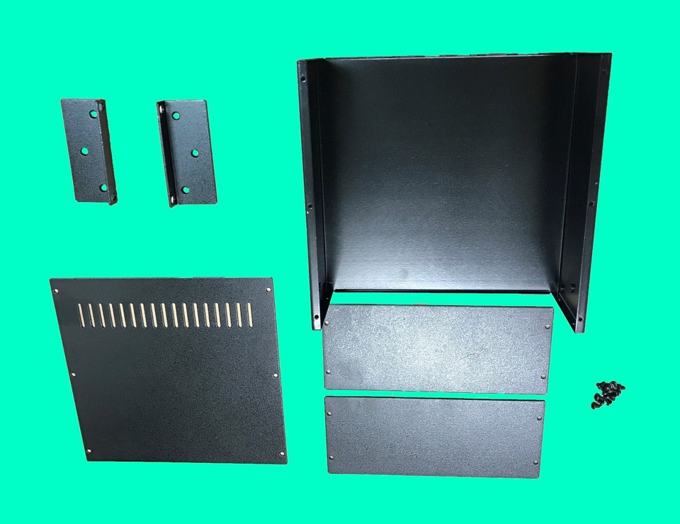 13-08083B Steel Half-Width 2U Chassis Rack Mount computer ITX audio DIY ...