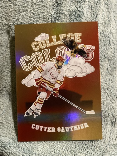 2024 Cutter Gauthier Boston College Hockey #73 College Colors Gold Foil ...