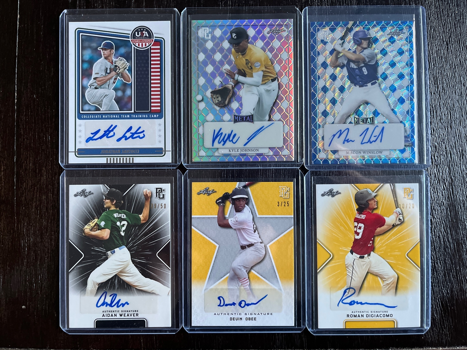 Duke Blue Devils Baseball 2024 Team Autographs Autos 6 Cards Jonathan ...