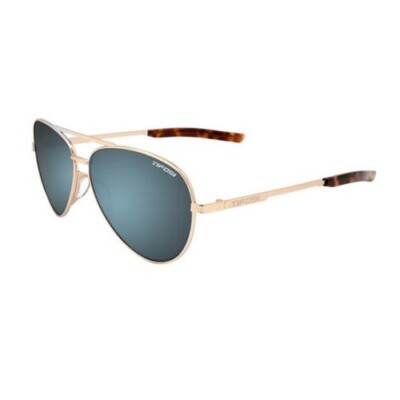 Tifosi Optics Shwae Aviator Style Sunglasses - Gold / Smoke Bright Blue ...