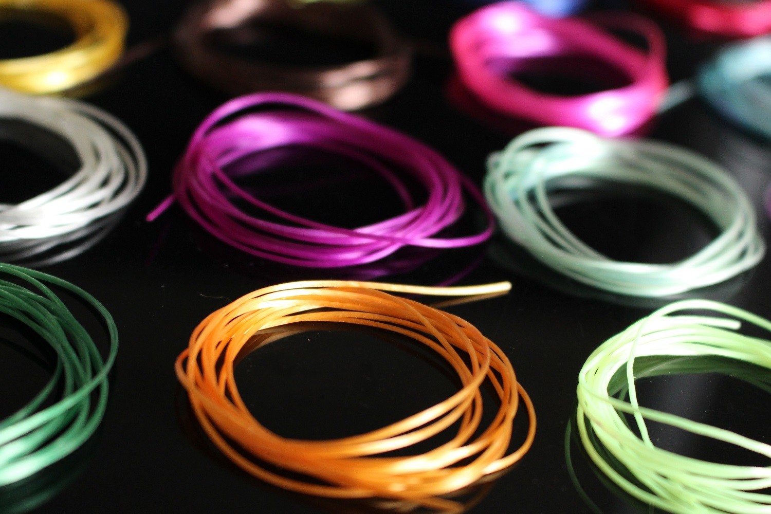 16 packs Flat Elastic Stretchy Floss Flexible String Worm Fly Tying ...