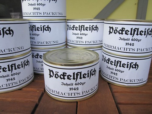 Pökelfleisch Wehrmachts Packung 1942 400gr Eiserne Ration Can Meat WKII ...