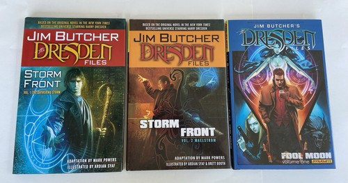 Jim Butcher’s The Dresden Files Storm Front Vol 1&2 & Fool Moon Vol 1 ...