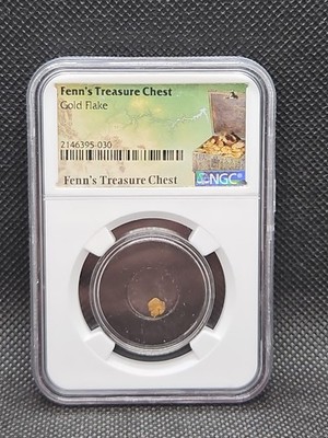 Authentic Forrest Fenn Gold Flake NGC Holder From Fenn's Treasure Chest ...
