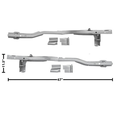 1965 66 67 68 69 70 Mustang Rear Frame Rail For Mini Tub Right & Left ...