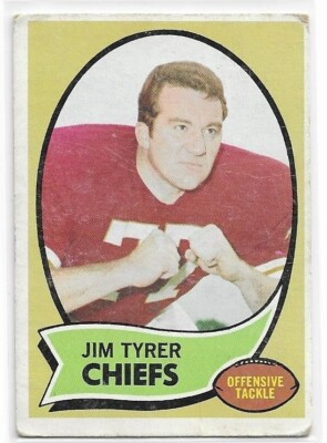 JIM TYRER 1970 Topps Football card #263 Kansas City Chiefs VG | eBay