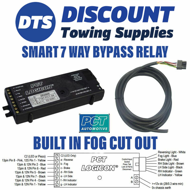 Motorhome 7 Way Bypass Relay PCT ZR2500 Towing Interface Inc Fog Cut ...